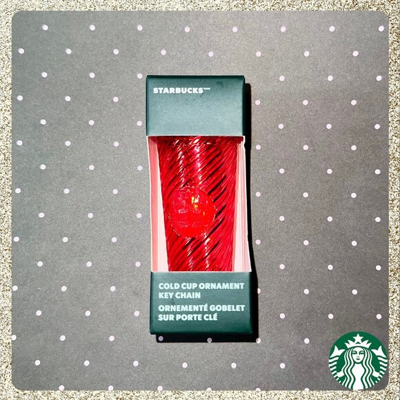 Starbucks | Accessories | 224 Starbucks Holiday Red Swirl Cold Cup ...
